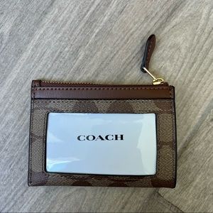 Coach | Bags | Coach Mini Skinny Id Case In Signature Canvas | Poshmark